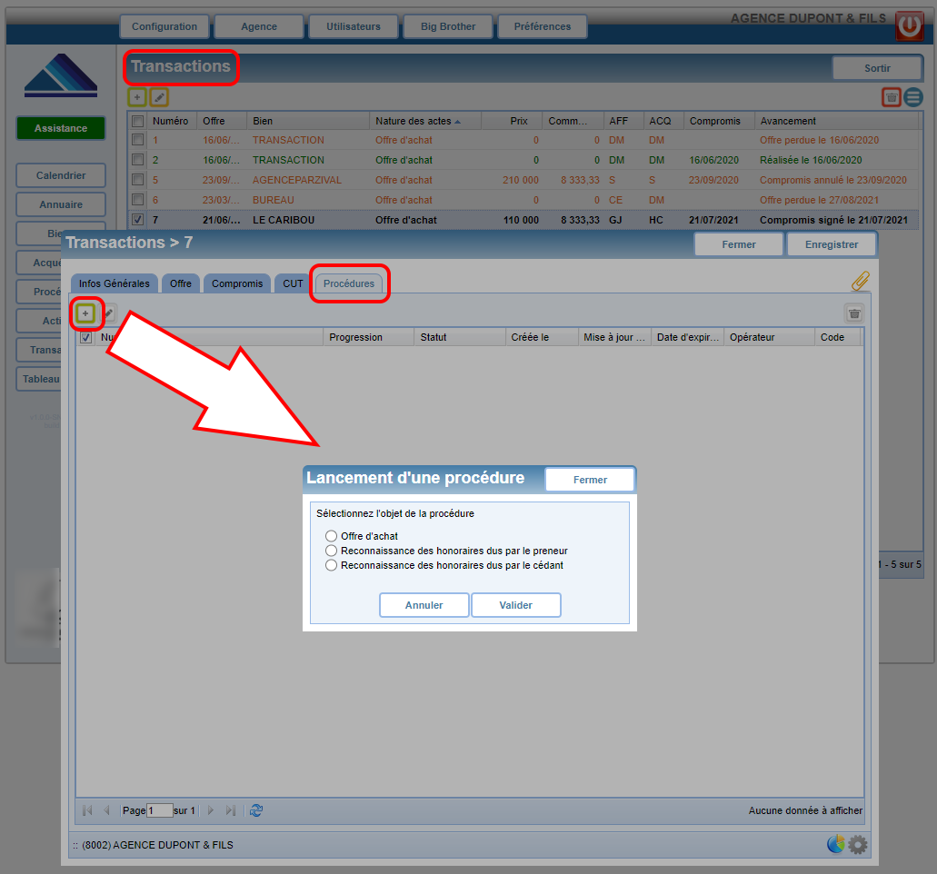 Signature électronique des offres d'achats - Transactium